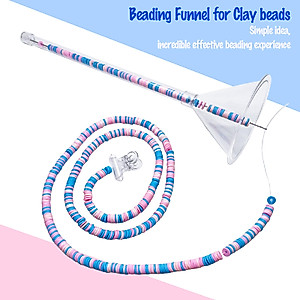 Xmada Beading Funnel - Beading Tools Kit for Clay Bead, 2 PCS Beading Tools for Jewelry Making with Beading Needles, Bracelets, Necklaces Making (2)