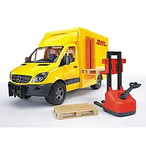 Bruder 02534 Mercedes Benz MB Sprinter DHL Delivery Truck with Hand Pallet Jack