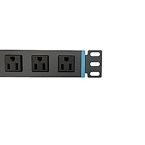 XYJMGN 8 Outlet Plugs Aluminum Heavy Duty Grey Metal Power Strip, Wall Mountable 15A 125V 1875W Power Outlet with Switch for Workshop Computer