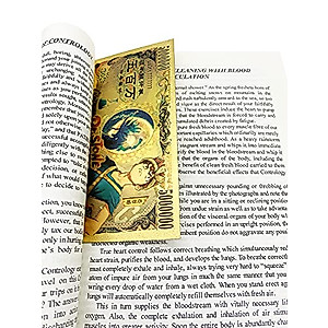 YJacuing Anime Dr. Stone Gold Coated Banknote, Limited Edition Collectible Bill Bookmark (5 PCS Collection)