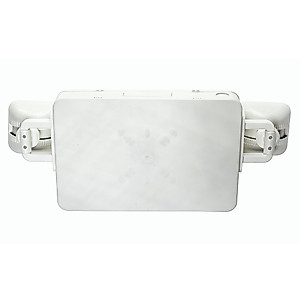 NICOR Lighting LED Emergency Exit Sign with Dual Adjustable LED Heads, White with Red Lettering (ECL1-10-UNV-WH-R-2)