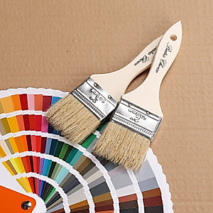 Bates- Chip Paint Brushes, 2 Inch, 9 Pack, Chip Brush, Brushes for Painting, Paint Brushes, 2 Inch Paint Brush, Stain Brushes for Wood, Natural Bristle Paint Brush, Chip Paint Brushes for Paint