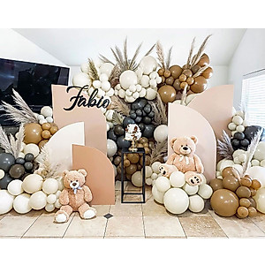 White Sand Balloon Double Stuffed Cream White Balloons Different Sizes Light Grey Latex Balloon Garland Pastel Off White Balloons Arch Kit For Neutral Baby Shower Bridal Wedding Birthday Party Decor