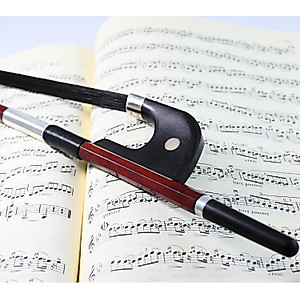 VingoBow 3/4 Size GERMAN UPRIGHT DOUBLE Bass Bow! BLACK Natural Mongolia Horsehair Art No.300BGB.43