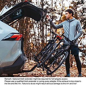 HYPERAX Special Combo - Volt eco with 2 X E-Bike Adapter - Platform Bike Rack for Car, SUV, Trucks, Sedan - for 2" Hitch Fits Up to 2 X 60 lbs Bike with Up to 5" Fat Tires - NO RV USE!