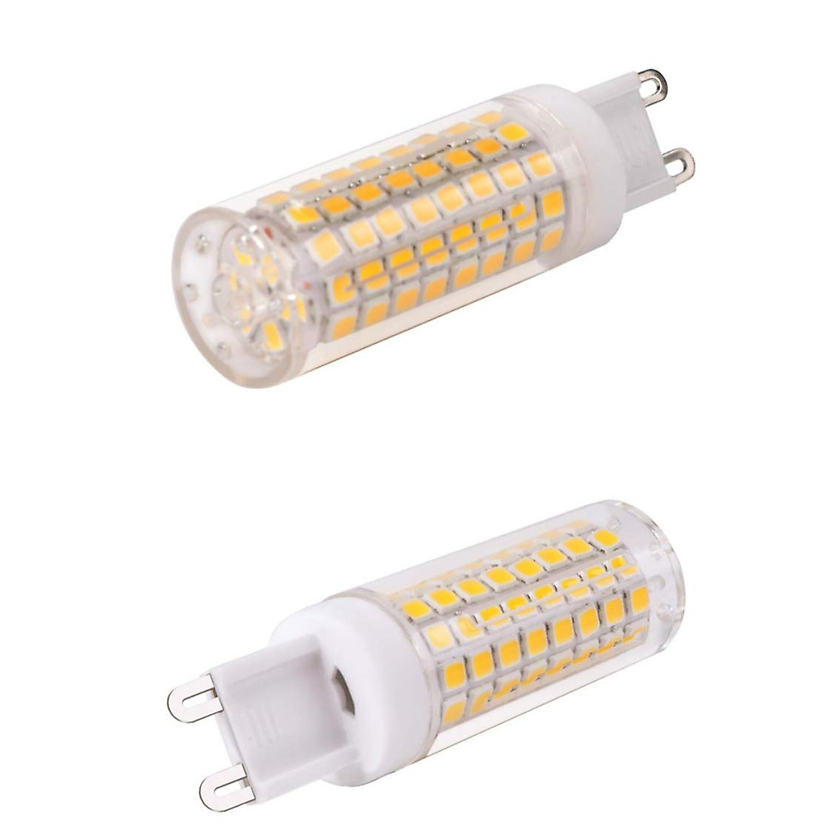G9 LED Light Bulbs G9 Bi-Pin Base 9W (Equivalent to 100W Halogen Replacement) Warm White 3000K LED Corn Light for Home Living Room Bedroom Chandelier,102 LED 2835 SMD,Pack of 3