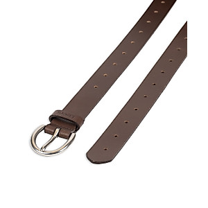 Levi's Women's Fully Adjustable Perforated Slim Belt, Brown, Large