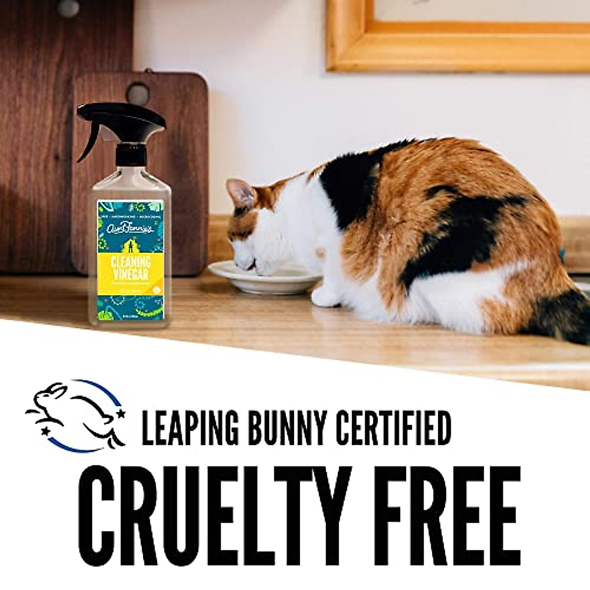 Aunt Fannie's All Purpose Cleaning Vinegar, Multisurface Spray Cleaner, 16.9 Ounces, Lemon Scent (Pack of 1)