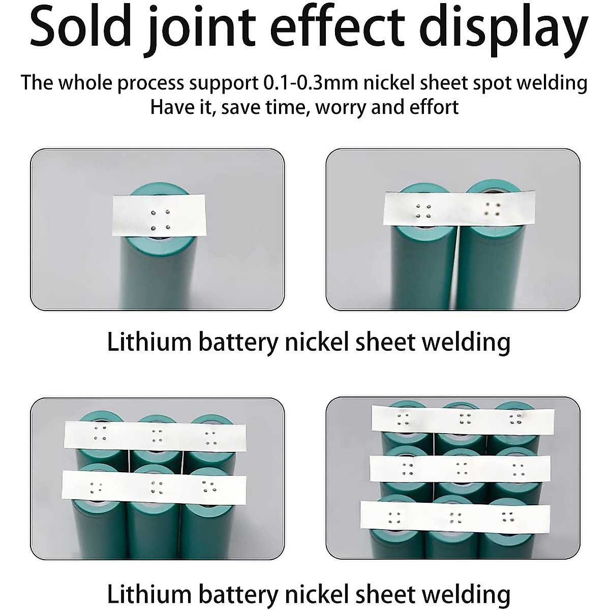 Spot Welder Control Board, 6 Gear Adjustable Spot Welding Machine Lithium Battery Control Board Kit DIY 18650/26650 Batteries, Portable Mini Handheld Welder, Spot Welder PCB Circuit Board (100-900A)