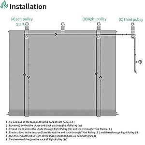 SunnyRoyal Patio Shades Roll Up Outdoor Exterior Roll Up Blinds for Patio Yard Deck Porch Balcony Backyard 7' W X 6' L Brown
