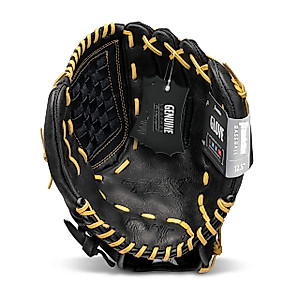 Franklin Sports unisex adult 12.5-Inch Franklin Sports Baseball Glove ProFlex Baseball Softball Glove Baseball Fastpitch Soft, Black/Camel, 12 1 2-Inch US
