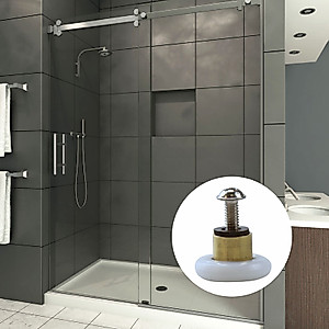 Luxmool 8pcs Shower Door Rollers Replacement, 19mm Shower Door Replacement Parts, Brass rv Shower Door Wheels, Sterling Shower Door Parts