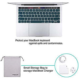 MOSISO Compatible with MacBook Pro 13 inch Case M2 2023, 2022, 2021-2016 A2338 M1 A2251 A2289 A2159 A1989 A1708 A1706, Plastic Hard Shell&Keyboard Cover&Screen Protector&Storage Bag, Deep Teal