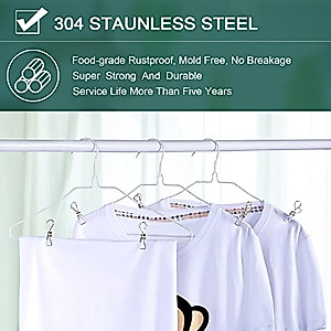 50PCS Clothes Pins Heavy Duty Outdoor, clothespins for Hanging Clothes, Laundry Cloths pin Clips Clothes pin Clothespin Close Clothing pins Snack for Food Bag (Small Size Clothespin)