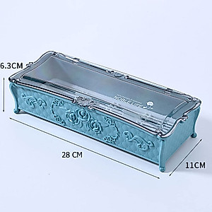 Flatware Storage Case Tableware Cutlery Container Silverware Flatware Chest with Lid European Style Chopsticks Spoons Boxes for Kitchen Storage