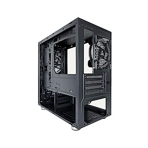 Apevia PRODIGY-BK Micro-ATX Gaming Case with 1 x Tempered Glass Panel, Top USB3.0/USB2.0/Audio Ports, 3 x RGB Fans, Black Frame