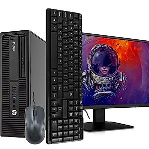 HP SFF Computer Desktop PC, Intel i7, 16GB Ram, 1 TB SSD, New 24â€ LCD Monitor, Microsoft Office 365 personal, BTO Keyboard & Mouse, DVD, WiFi, Windows 10 Pro (Renewed)