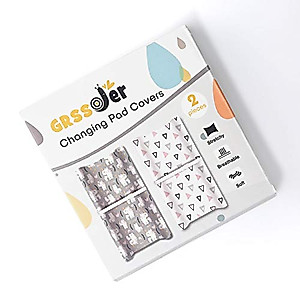 Jersey Knit Ultra Soft Change Pad Cover Set-Cradle Sheet Change Table Sheets for Girls,Fit 32"/34"x 16" Pad, Comfortable Cozy 2 Pack, Unicorn Pink