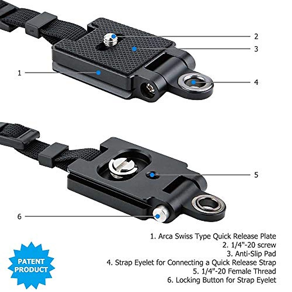 JJC Deluxe Mirrorless Camera Hand Grip Strap for Canon EOS R8 R6 Mark II R5 R7 R10 R RP M50 M6 Mark II Nikon Z9 Z7II Z6II Z5 Z50 Z30 Z fc Fuji Fujifilm X-T5 X-T4 X-T3 X-S10 X-T30 X-T20 X-E4 X-H2 X-H2S