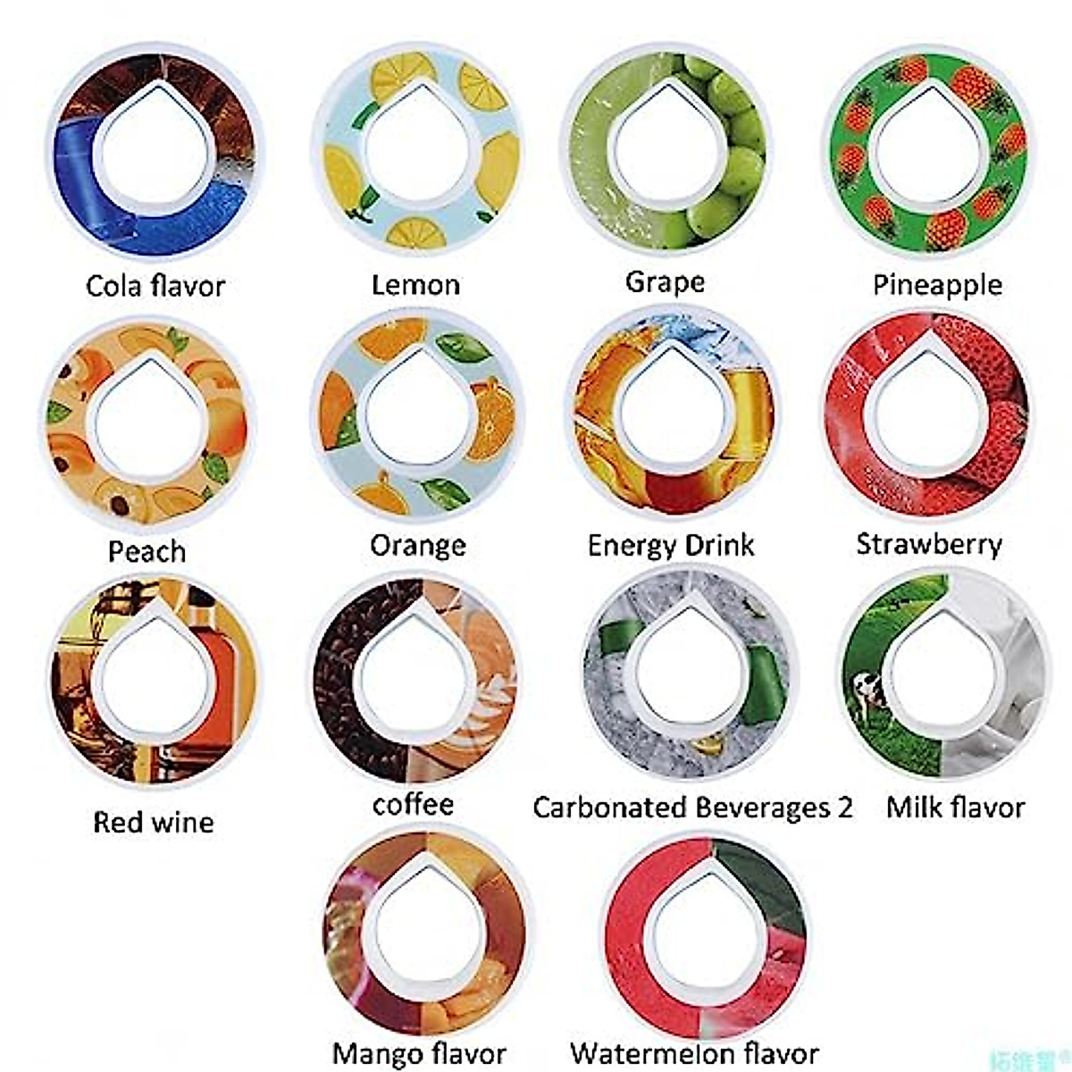 hixswnu 7Pcs Compatible with Air Up Water Bottle with Flavor Pods, Water Bottle with Flavor Pods,Fruit Fragrance Water Bottle for Daily Exercise Boost Drinking Water,005