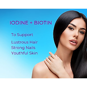 PotentSea Natural Hair, Nail, and Skin Supplement, Grow Strong, Healthy Beautiful Hair and Nails, Glowing, Youthful Skin, 120 veg caps