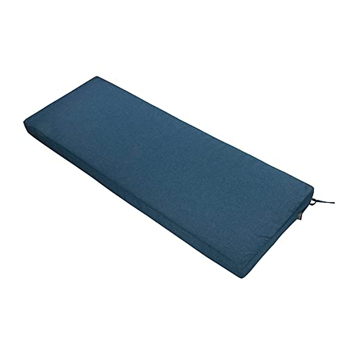FUNHOME Water-Resistant Outdoor Bench/Settee Cushion Slip Cover,Patio Furniture Cushion Covers,Garden Long Chair Cover ONLY-42x18x3 INCH (Dark Blue)