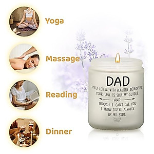 Memorial Gifts for Loss of Dad, Sympathy Candle Loss of Dad Gifts, Bereavement Gifts for Loss of Dad, Remembrance Gifts Condolence Gifts -7oz Lavender Scented Candle