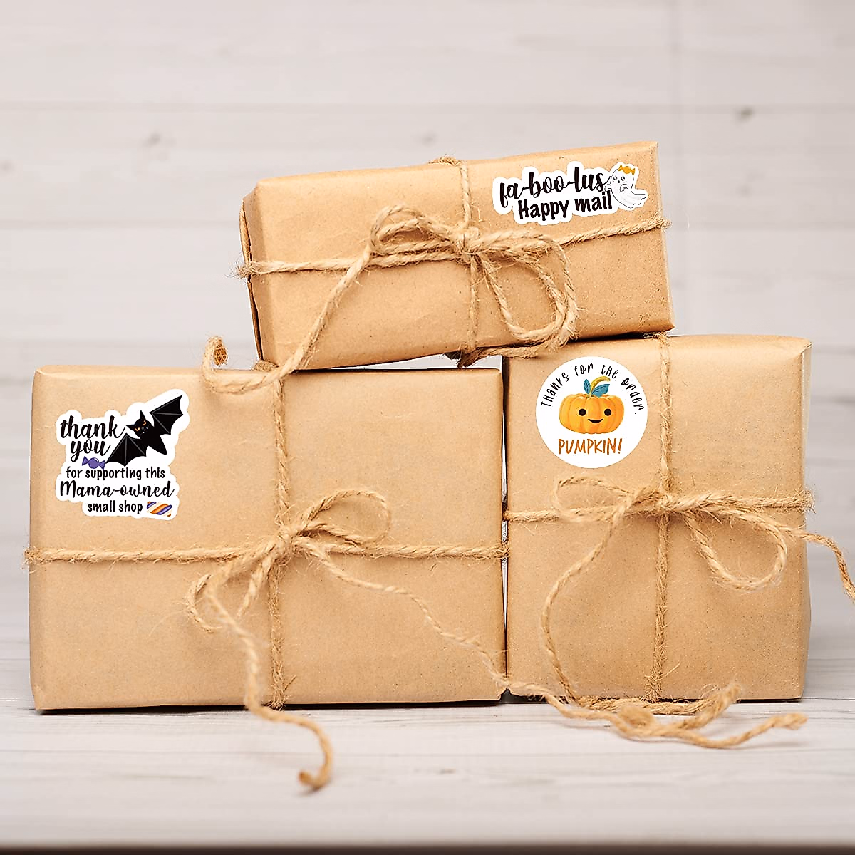 240 PCS Thank You Support Mama Owned Stickers,Funny Small Business Envelopes Stickers for Business Packages/Handmade Goods/Bags,Halloween Theme Small Shop Business Stickers for Envelopes Seals