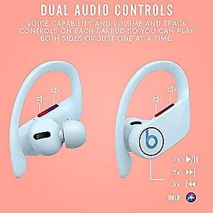 Powerbeats Pro Wireless Earbuds - Apple H1 Headphone Chip, Class 1 Bluetooth Headphones, 9 Hours of Listening Time, Sweat Resistant, Built-in Microphone - Glacier Blue