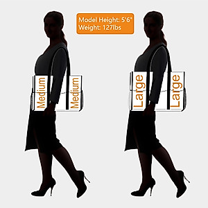 TOPDesign Utility Water Resistant Tote Bag with 13 Exterior & Interior Pockets, Top Zipper Closure & Thick Bottom Support