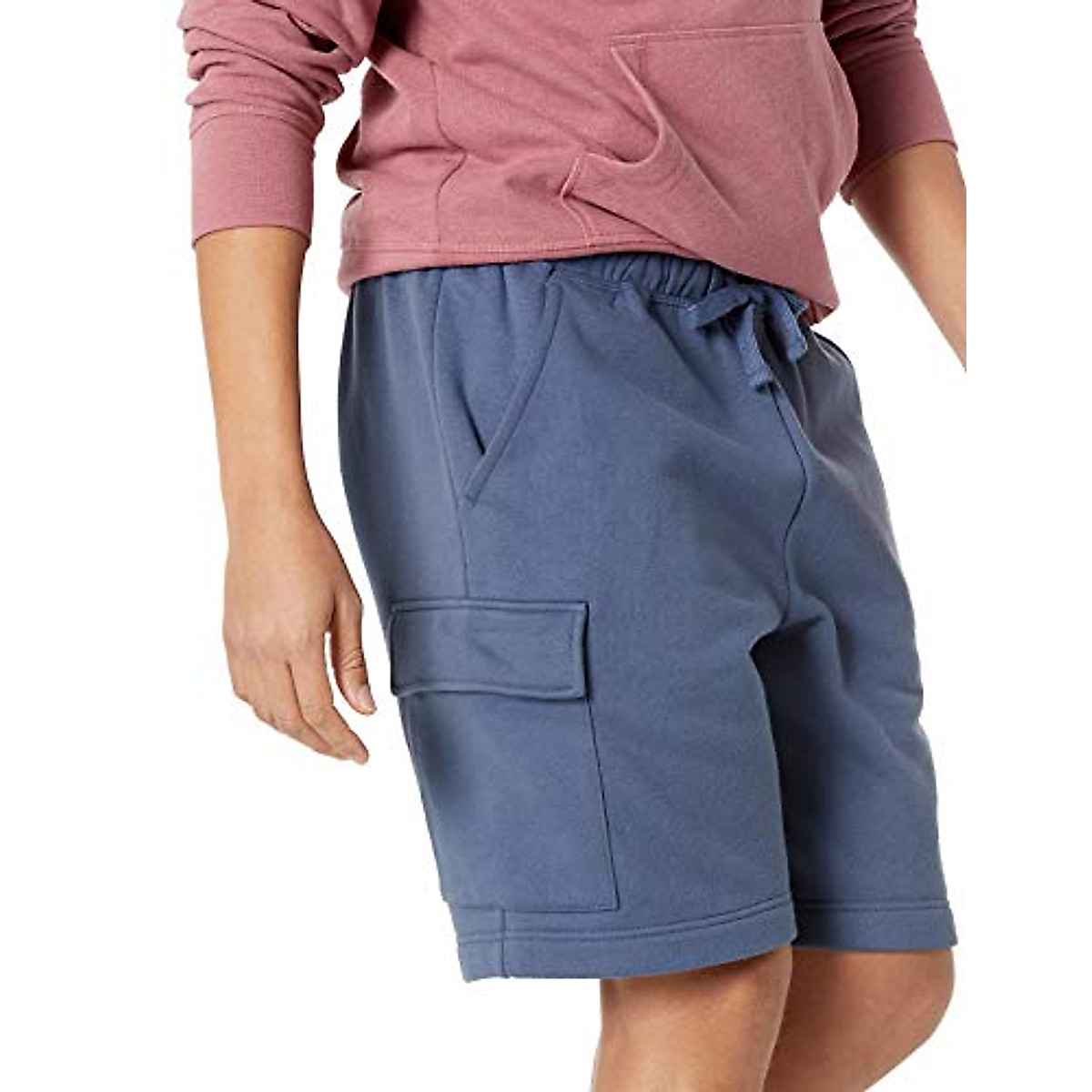 Amazon Essentials Men's Fleece Cargo Short, Indigo, XX-Large
