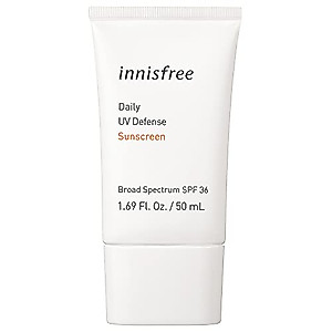 innisfree Daily UV Defense Sunscreen Broad Spectrum SPF 36 Face Lotion, 1.69 Fl Oz (Pack of 1)