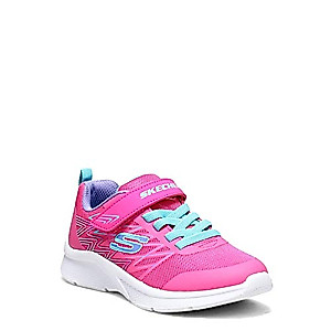 Skechers Girls Microspec-Bold Delight Sneaker, Hot Pink, 2 Little Kid