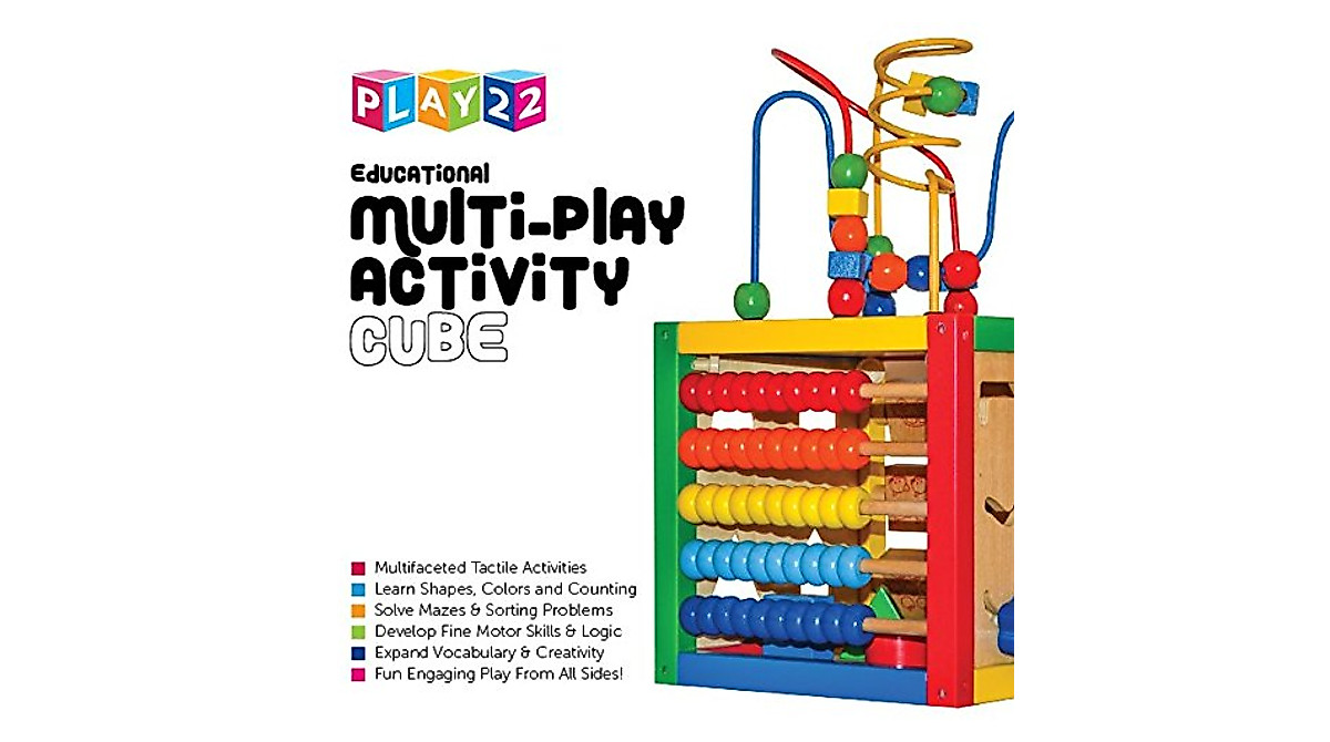 Buy the 6-in-1 Wooden Activity Play Cube for Baby