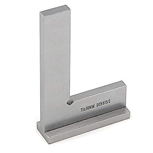 T Tulead Woodworking Square Machinist Square Precosion Machinist Square Engineer Square Steel Carpenter Square 75x50mm/2.95"x2",Including Seat