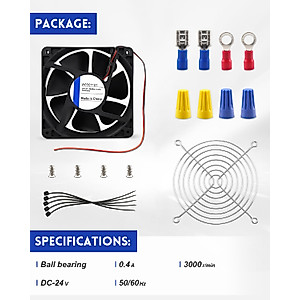 W0301112 W0301101 Fan Motor Evaporator Fit for ATOSA Undercounter Refrigerator MGF8401 MGF8401GR MGF8402，Metal Frame Housing