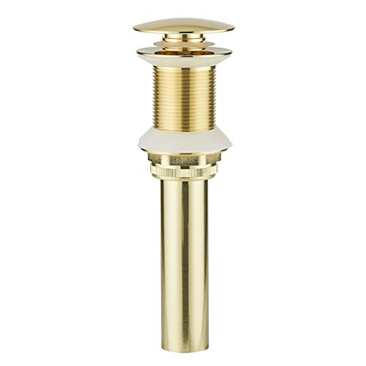 ESFORT Pop Up Sink Drain without Overflow, Bathroom Sink Pop Up Assembly Vessel Sink drain, Brushed Gold