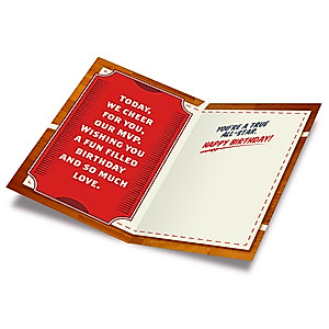 Prime Greetings Grandson Birthday Card, Made in America, Eco-Friendly, Thick Card Stock with Premium Envelope 5in x 7.75in, Packaged in Protective Mailer