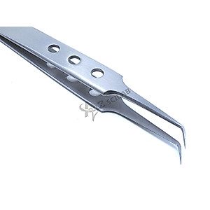 Eyelash Eyebrow Lashes Extensions Volume 3D+ 5D 6D Stainless Steel Tweezers (45 Degree Semi Angled)