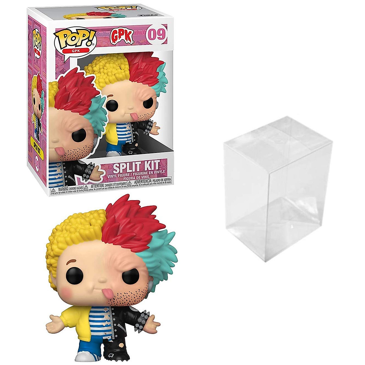 Split Kit Pop #09 Pop GPK: Garbage Pail Kids Vinyl Figure (Bundled with Plastic Protector Case to Protect Display Box)