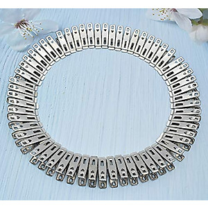 VIPbuy 60 PCS Strong Stainless Steel Clothes Pins Metal Laundry Clips with Storage Box for Clothes Sock Food Sealing Photos