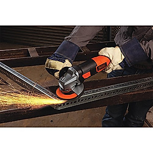 BLACK+DECKER Angle Grinder Tool, 4-1/2-Inch, 6 Amp (BDEG400)