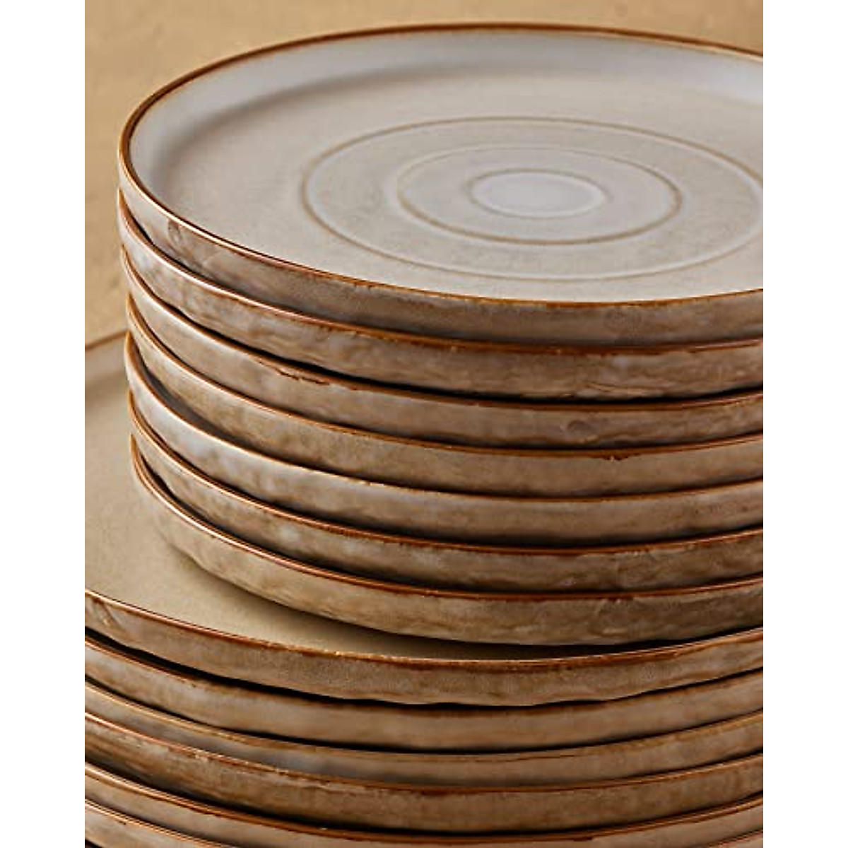 Stone by Mercer Project SHOSAI Stoneware 16-Piece Dinnerware Set, Sand