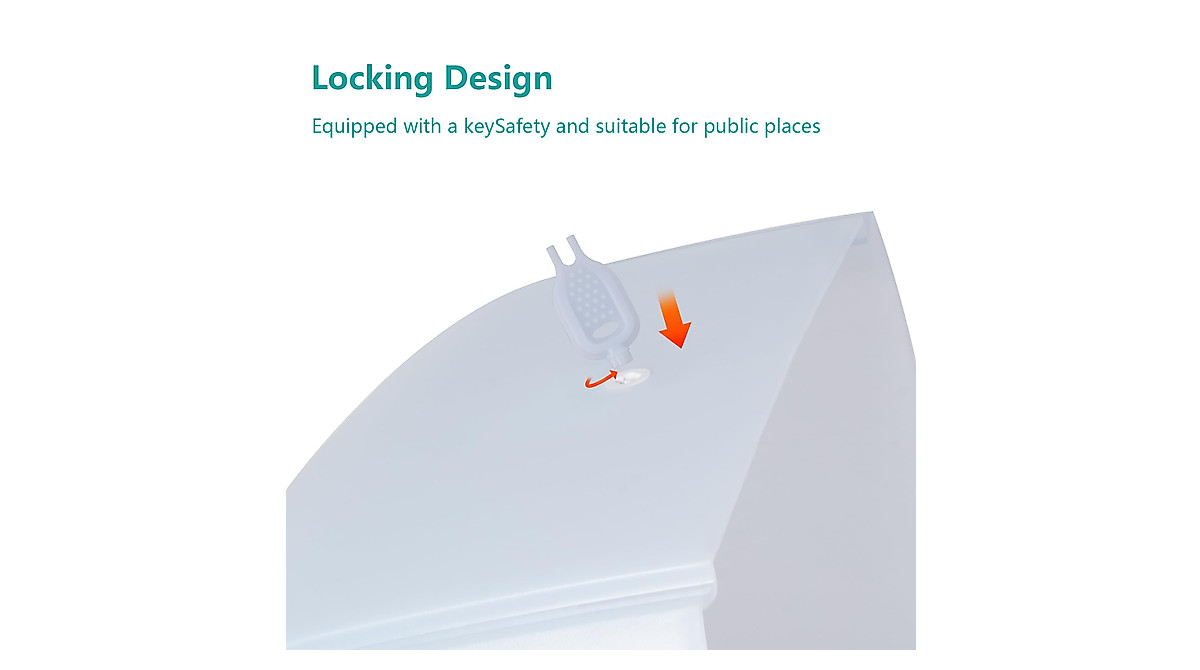Wall Mount Touchless Paper Towel Dispenser with Lock | E-Macht