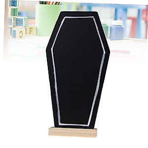 STOBOK 3pcs Mini Blackboard Small Chalkboard Sign Table Top Decor Mini Chalkboard Food House Decorations for Home Decorative Blackboard Black Decor Ornaments Wooden Household