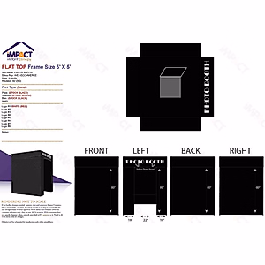 Impact Canopy 5' x 5' Pop-Up Portable Photo Booth Tent Studio with Roller Bag, Black