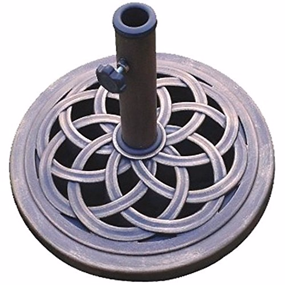 YITAHOME Chaise Outdoor Lounge Chairs, Set of 2, Taupe & DC America UBP18181-BR 18-Inch Cast Stone Umbrella Base, Made from Rust Free Composite Materials, Bronze Powder Coated Finish