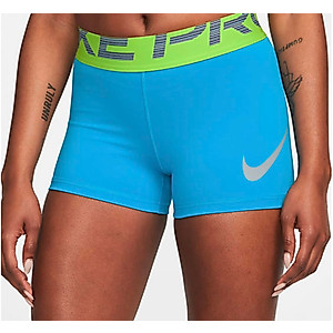 Nike Pro Women's Mid Rise 3" Training Shorts (US, Alpha, X-Large, Regular, Regular)