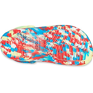 Crocs Unisex Classic Marbled Tie-dye Clog, Sulphur/Multi, Numeric_10 US Men