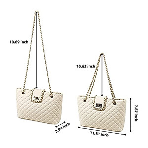 Beatfull Luxury Quilted Tote Bag for Women Designer Chain Shoulder Purse Soft Leather Travel Handbag Large Crossbody bags